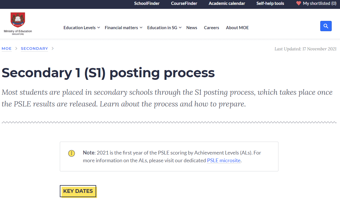 PSLE Results 2021 Release Date and Secondary School Posting - Aspirer ...